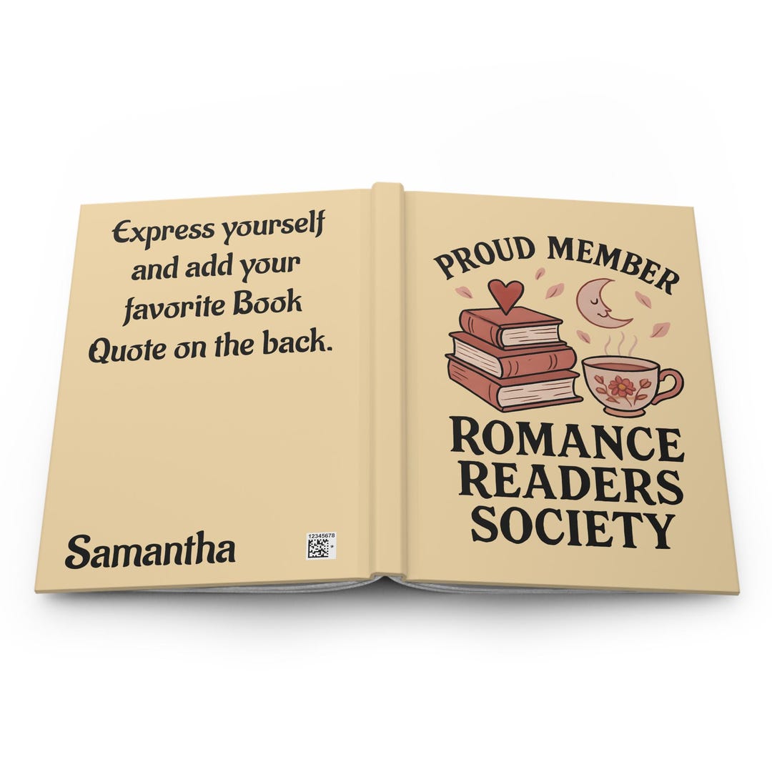 Personalized Romance Readers Journal: Book Lover Gift - Etsy