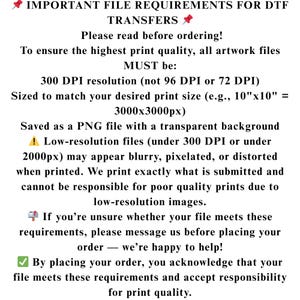 Custom DTF Transfer: Ready to Press, Full Color Print - Etsy
