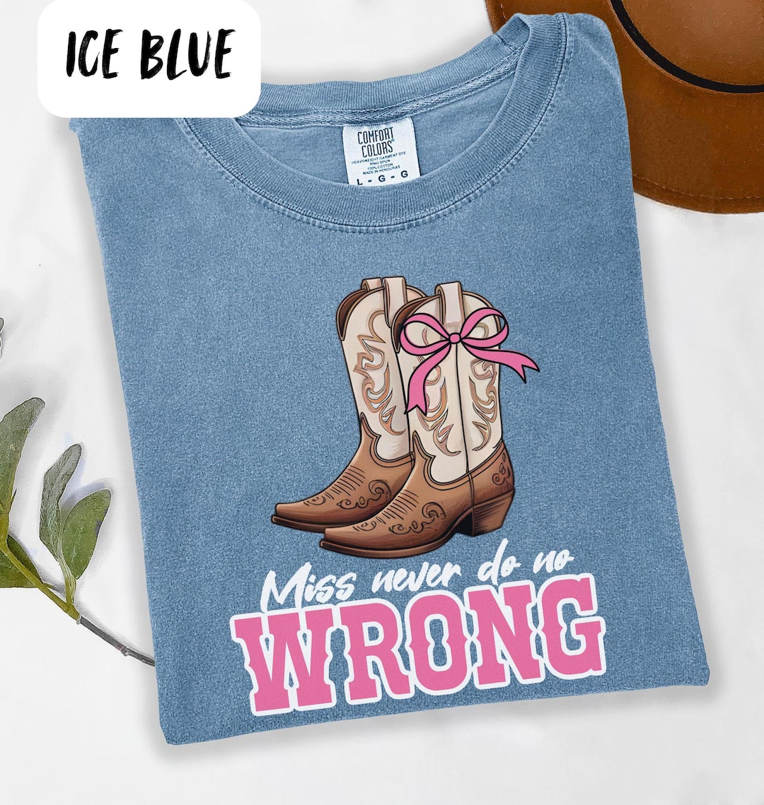 Miss Never Do No Wrong Western Shirt: Retro Rodeo Country Tee - Etsy