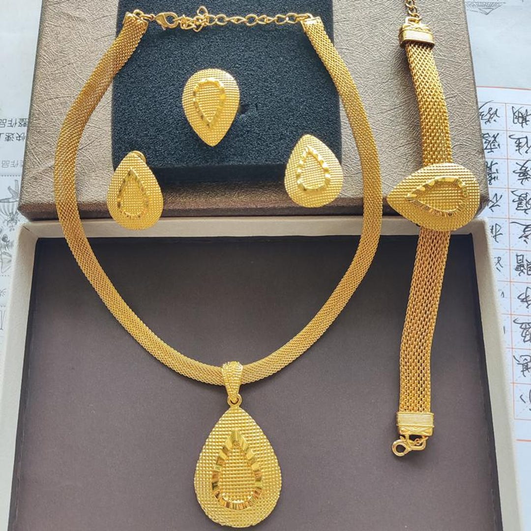 African Fashion Jewelry, Gold Plated Jewelry Set, Bride Jewelry Set ...