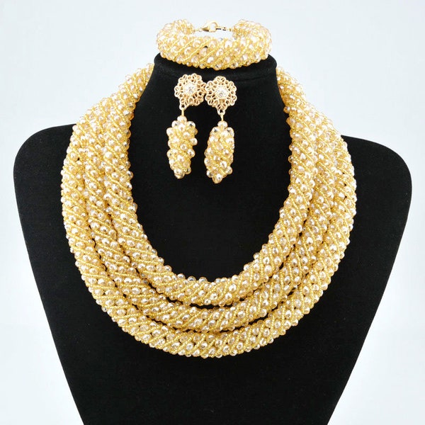 Beaded Jewelry Set - Etsy