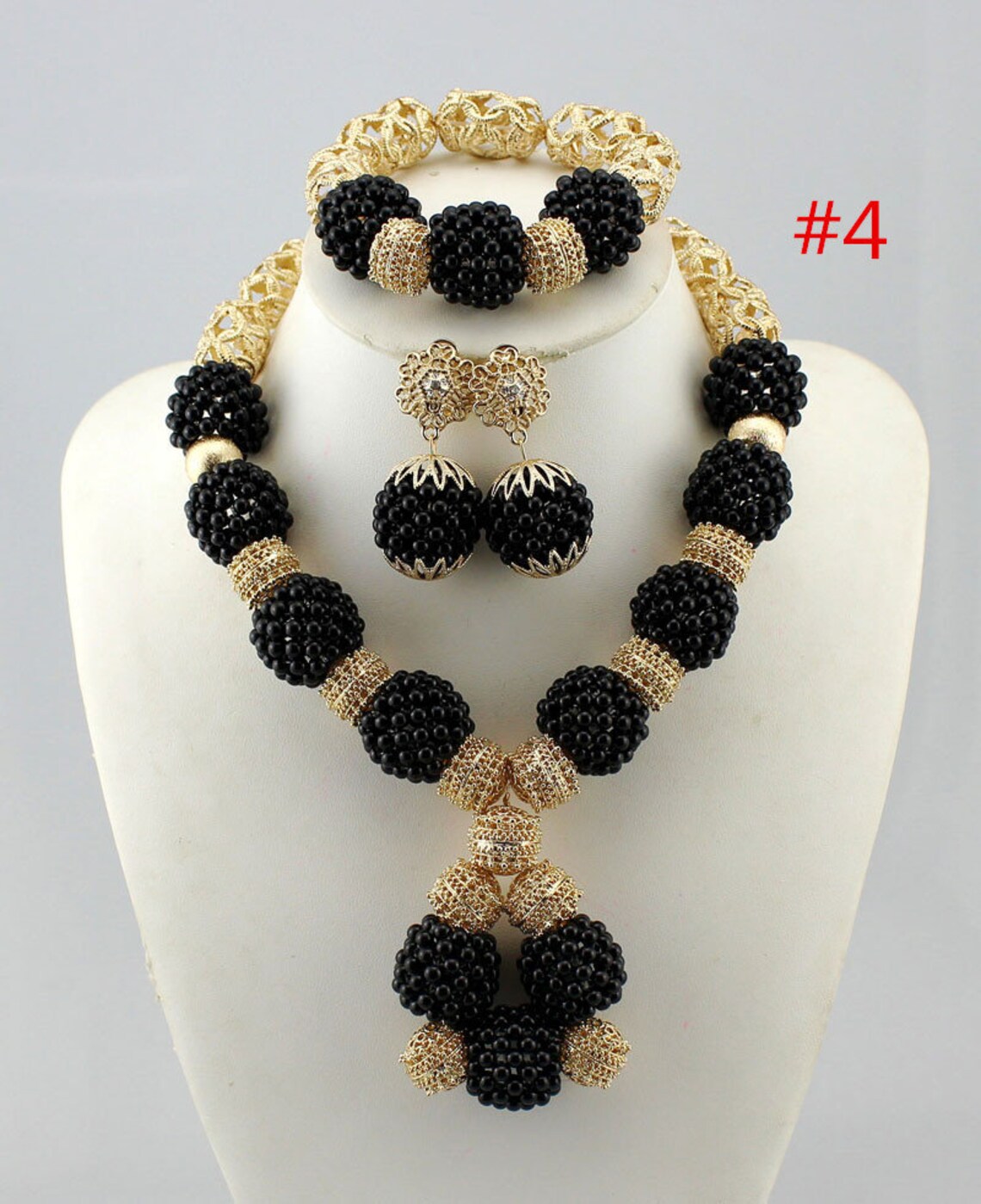 Nigerian Wedding African Beads Jewelry Set in African Wedding - Etsy