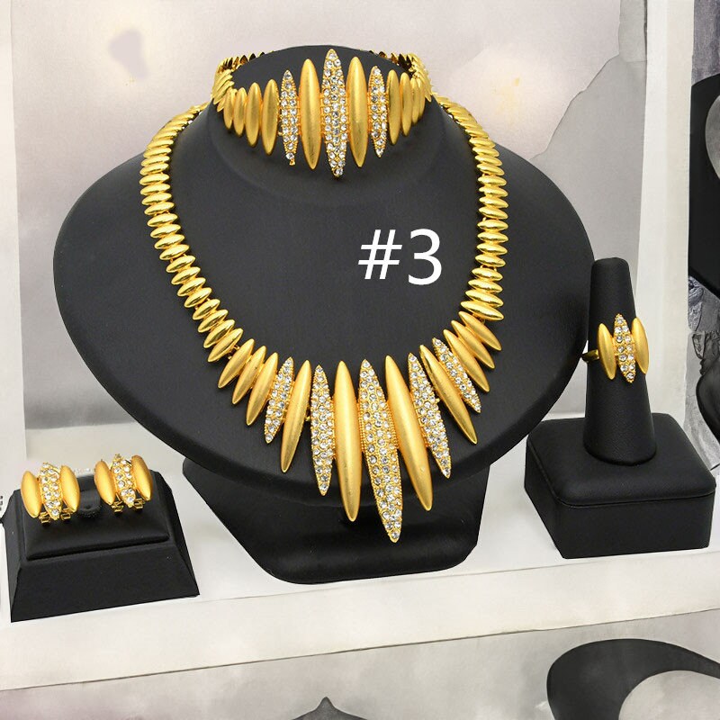 African Fashion in Bridal Jewelry Set,gold Nigeria Wedding Jewelry Set ...