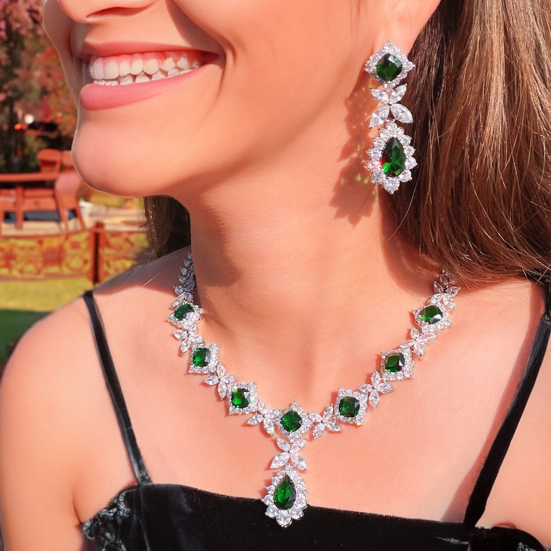 Bridal Jewelry Set Perfect for Bridal Prom and Party - Etsy