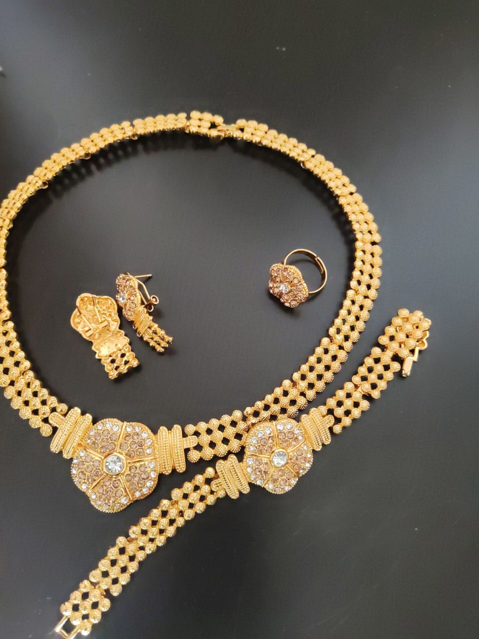 Stunning African Wedding Party Jewelry Set - Dubai Gold for Women - Etsy