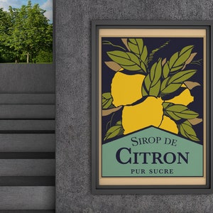Vintage Lemons Poster Retro Posters Vintage Prints Printable Wall Art ...