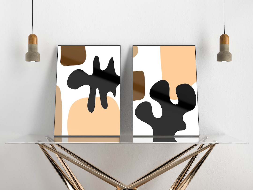 Abstract Art Posters BROWN | Printable Wall Art | Living-room Art ...