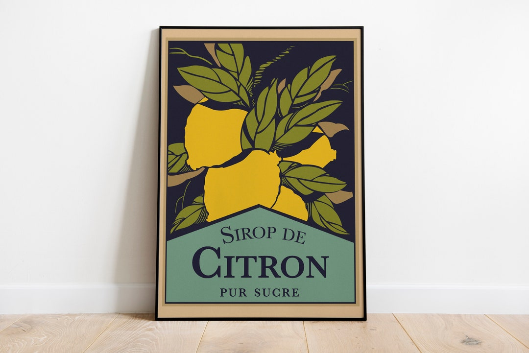 Vintage Lemons Poster Retro Posters Vintage Prints Printable Wall Art ...