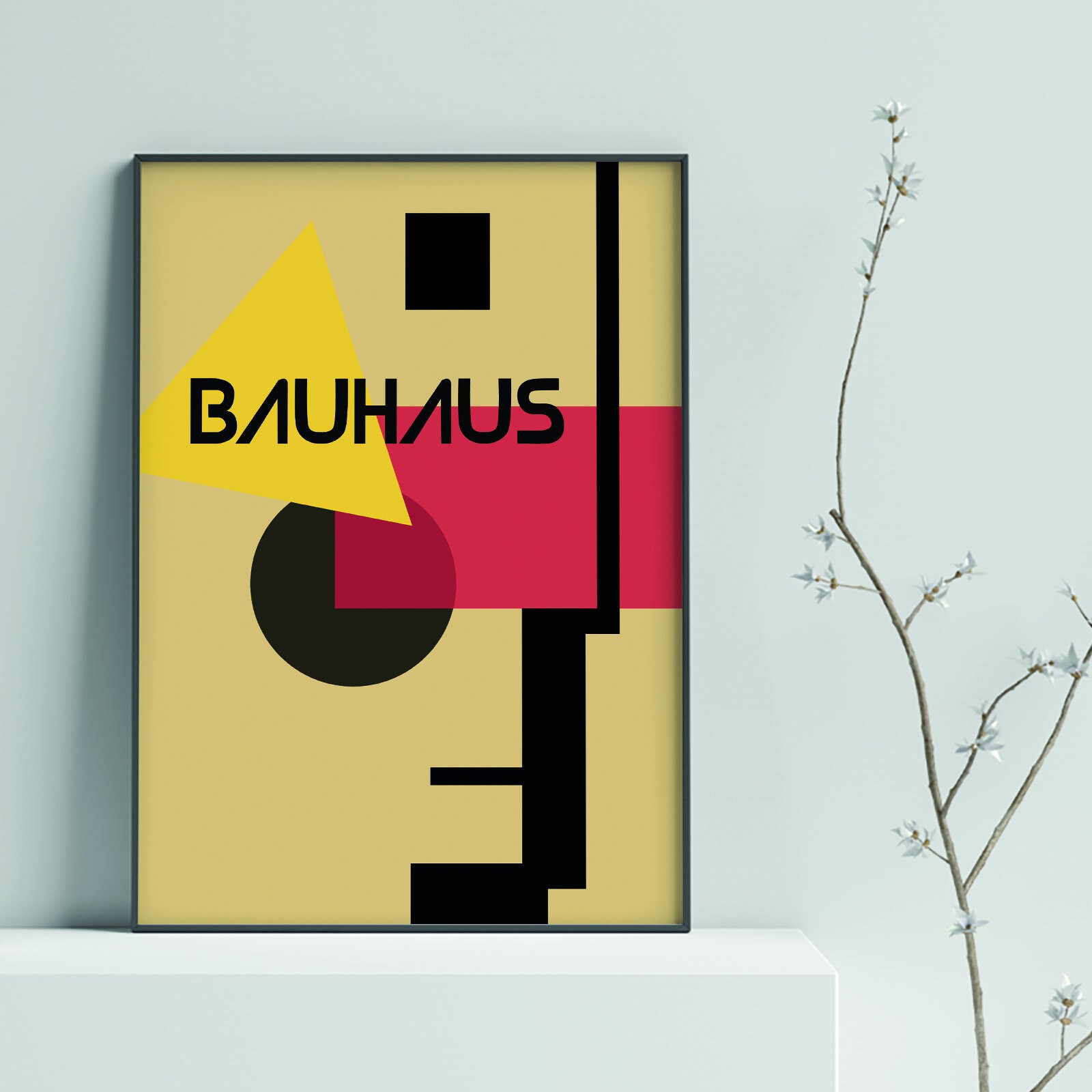 BAUHAUS Exhibition Poster - Printable Wall Art, Classic Advertising ...