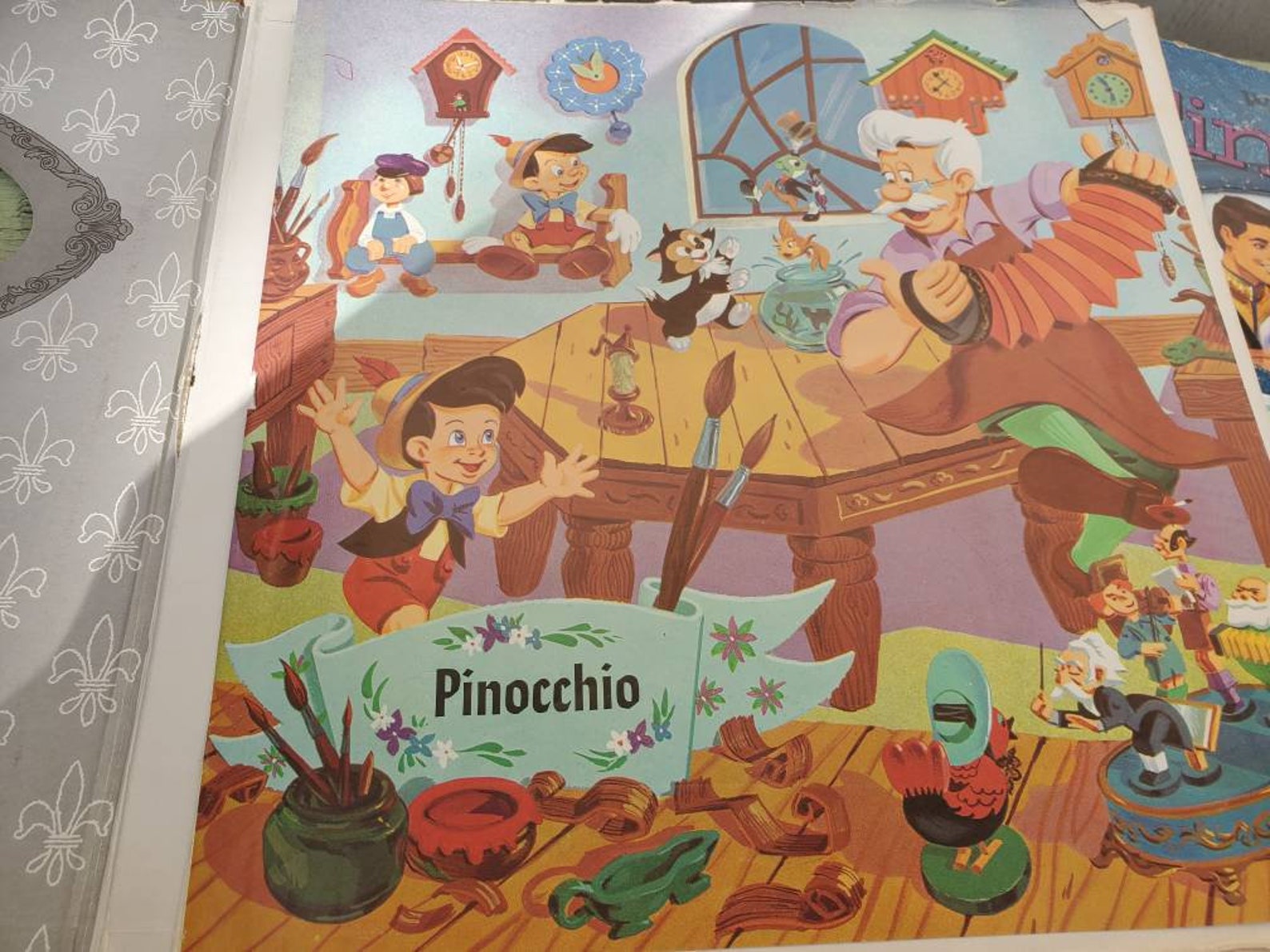 Walt Disney's Pinocchio Magic Mirror Vintage Vinyl Record Album LP 1967 ...