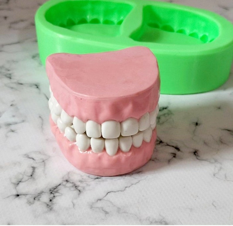 3D Denture Silicone Mold: Resin, Clay, Soap, Candle Making - Etsy