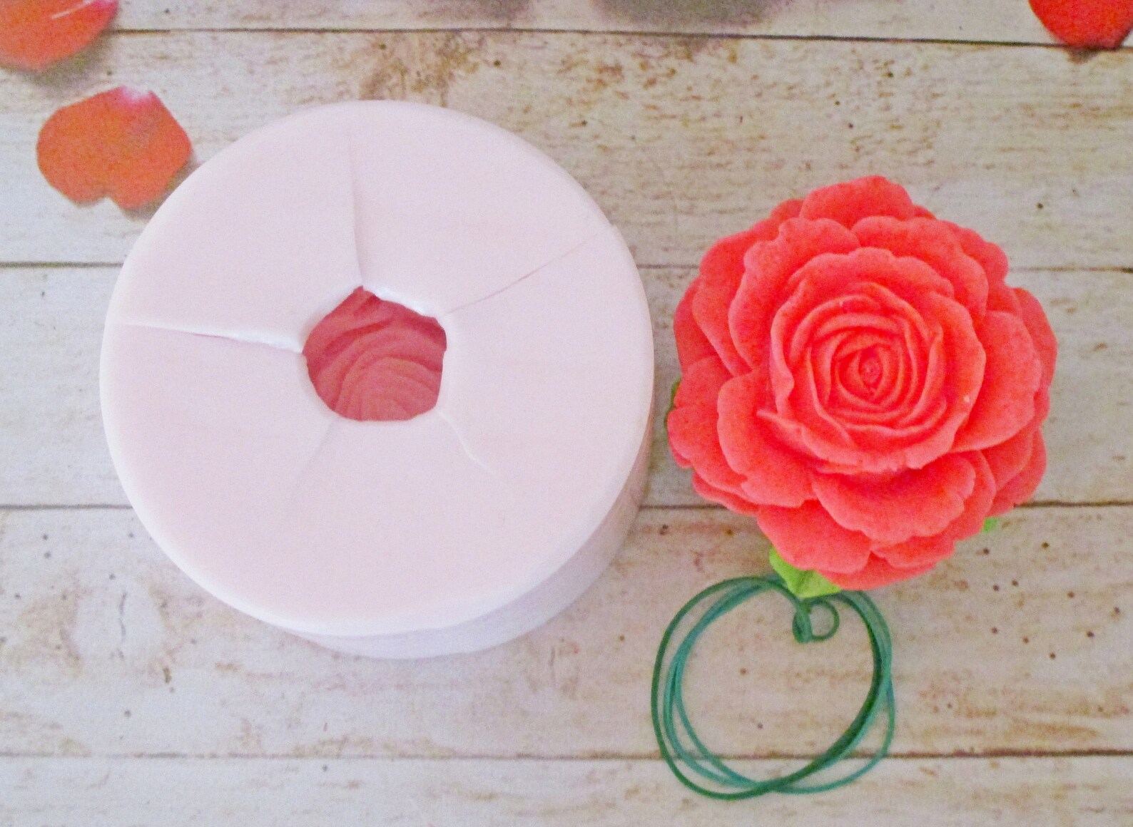 Silicone Mold Flower 3d Big Rose Mold High Quality Floral Rose - Etsy