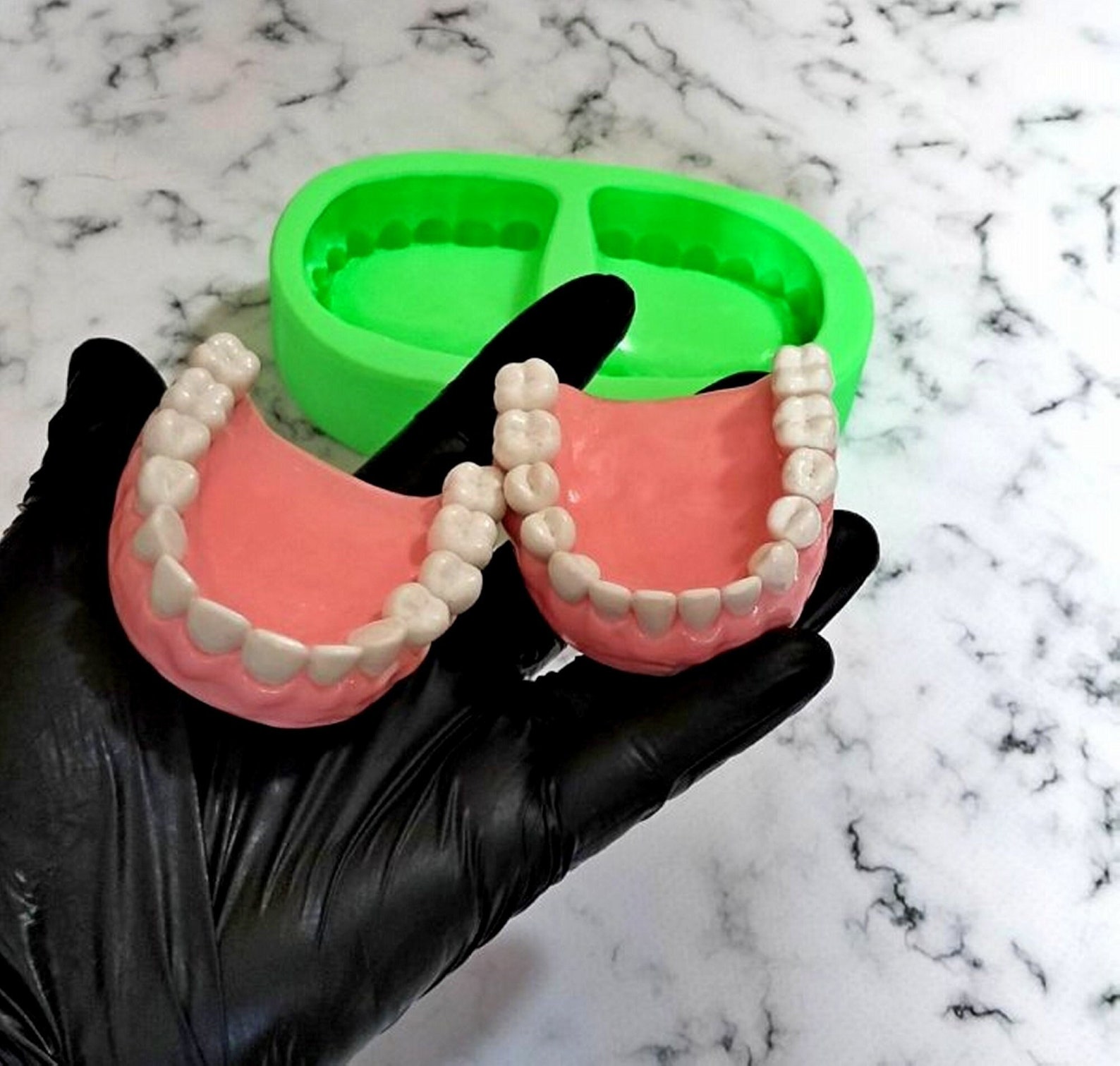 SHINE 3D Dentures Silicone Mold for Resin-handicrafts-clay-jewelry-wax ...