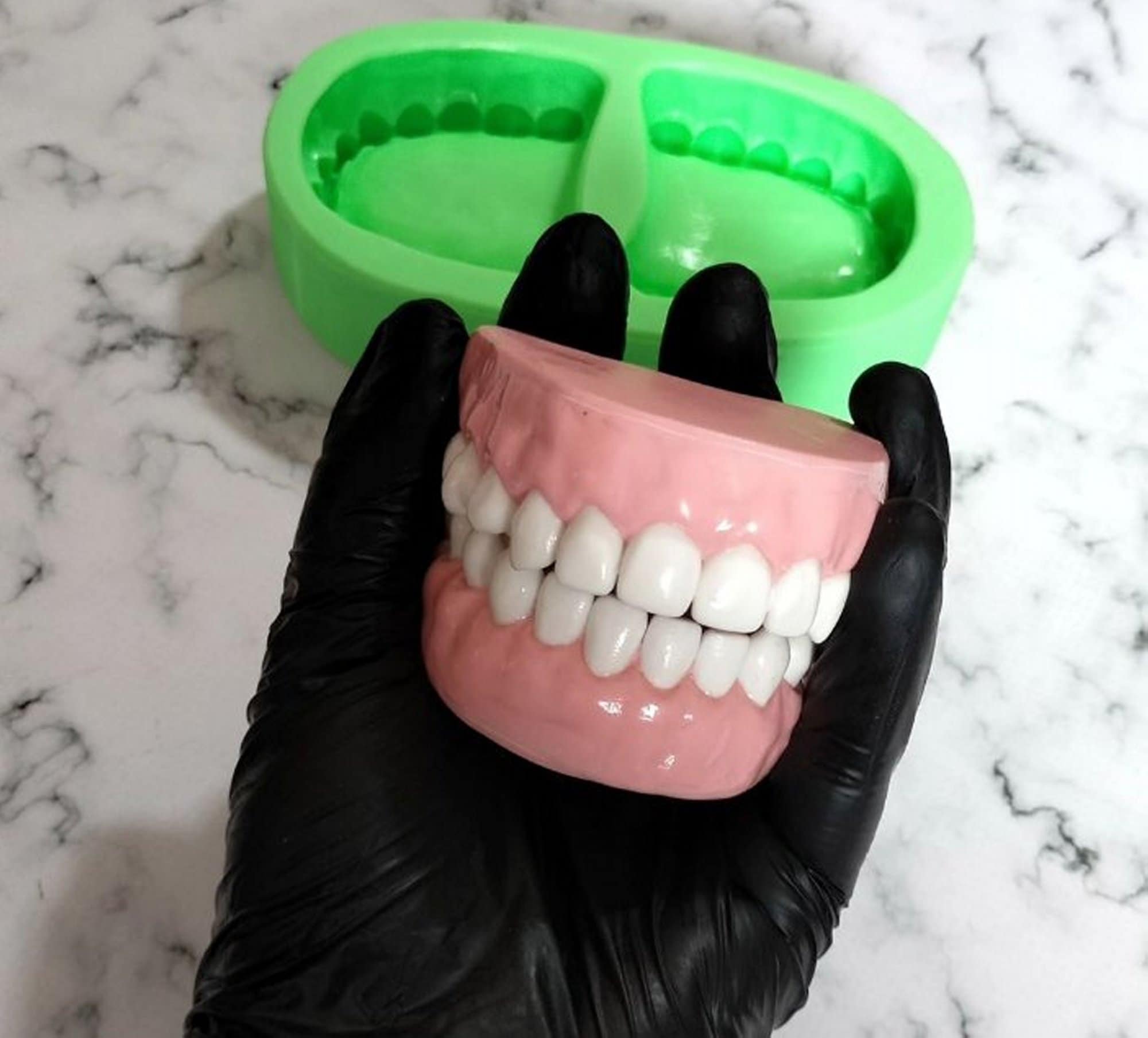 SHINE 3D Dentures Silicone Mold for Resin-handicrafts-clay-jewelry-wax ...