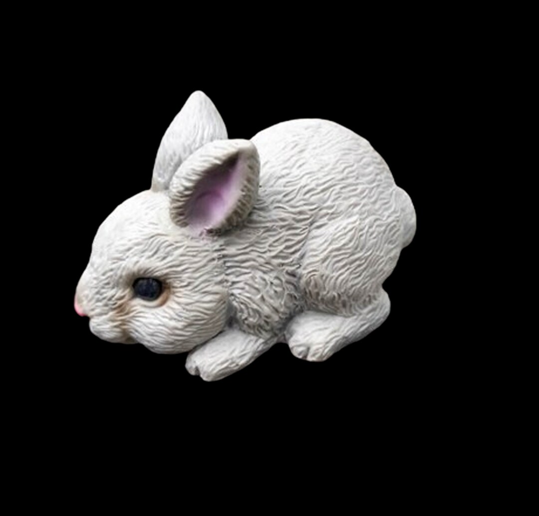 Mini Cute Rabbit Soap Mold Silicone Mold for Fondant Chocolate Candy ...