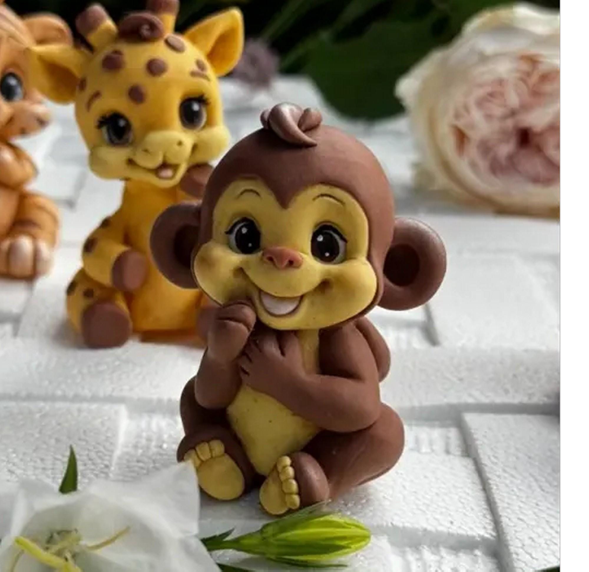 Mini Monkey Silicone Mold: Animal Resin, Soap, Candle Making - Etsy