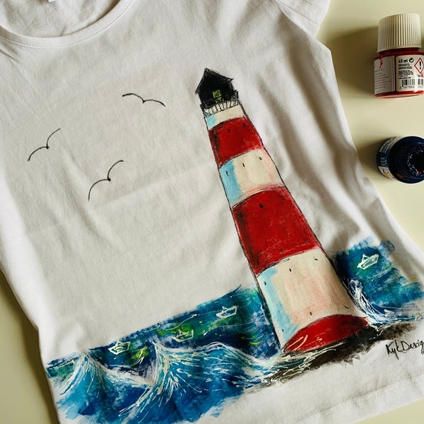 Hand Painted T Shirt - Etsy