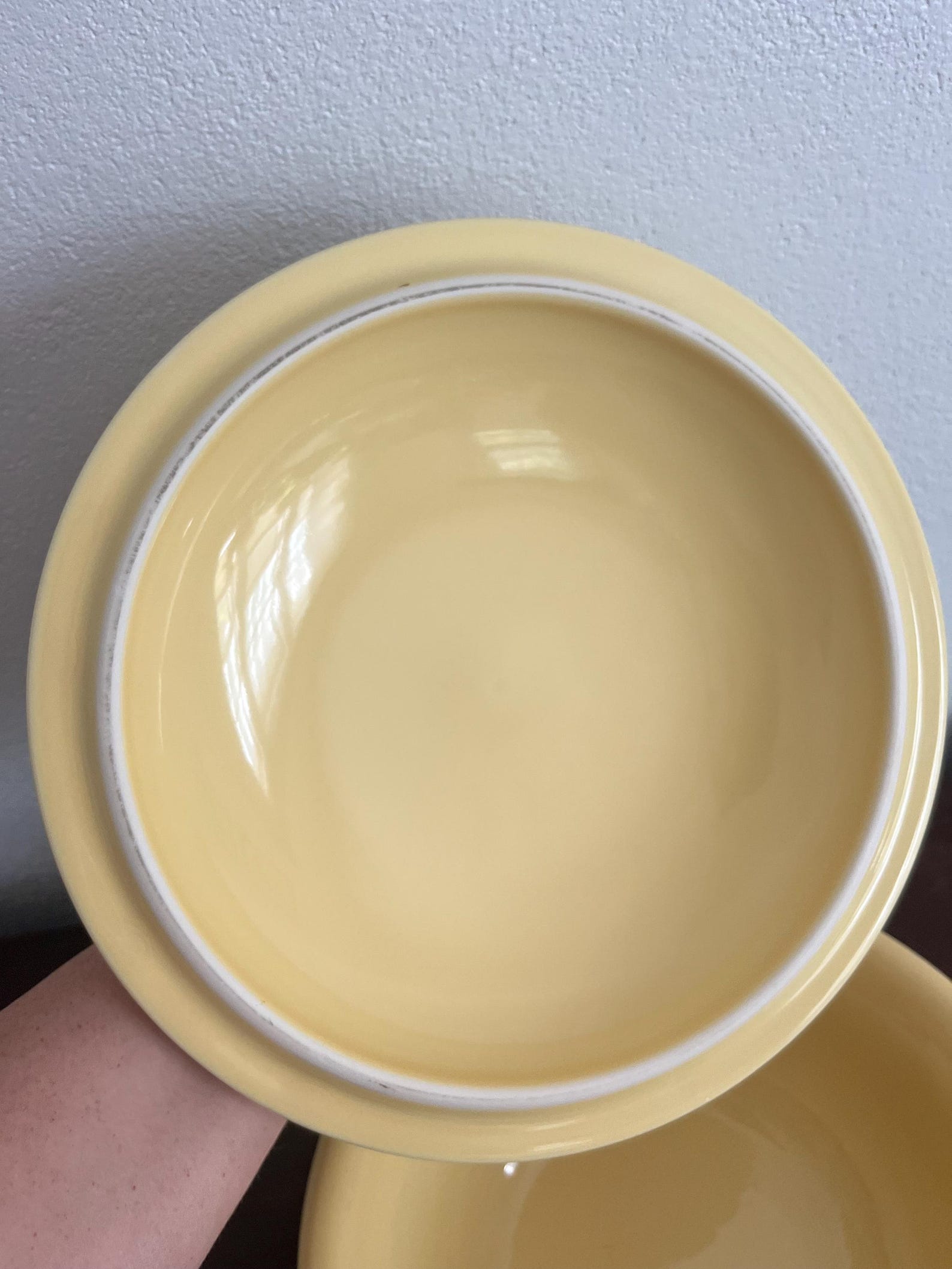 Vintage Fiestaware Covered Casserole Serving Dish Light Yellow - Etsy