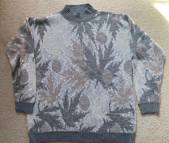 Kenneth Too Leaf Sweater - Made In USA - Gem