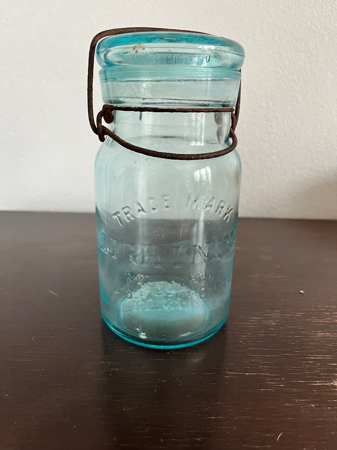 Vintage Putnam Trade Mark Lightning Canning Jar Aqua 876 - Etsy
