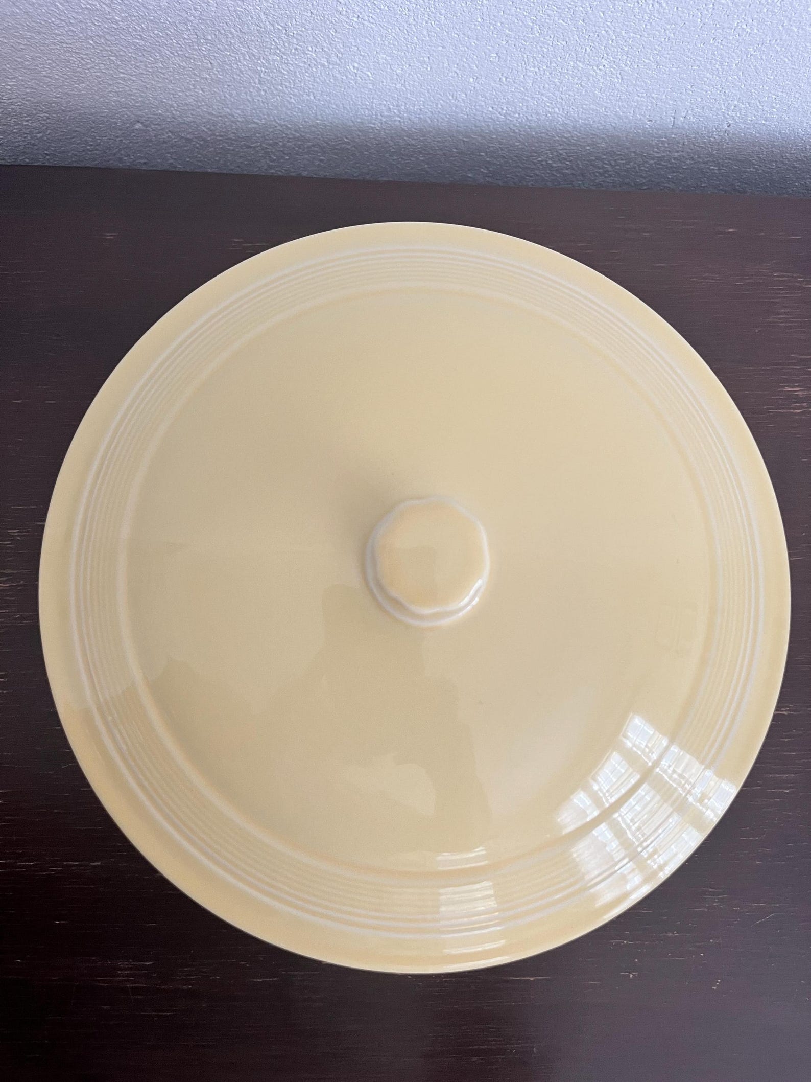 Vintage Fiestaware Covered Casserole Serving Dish Light Yellow - Etsy