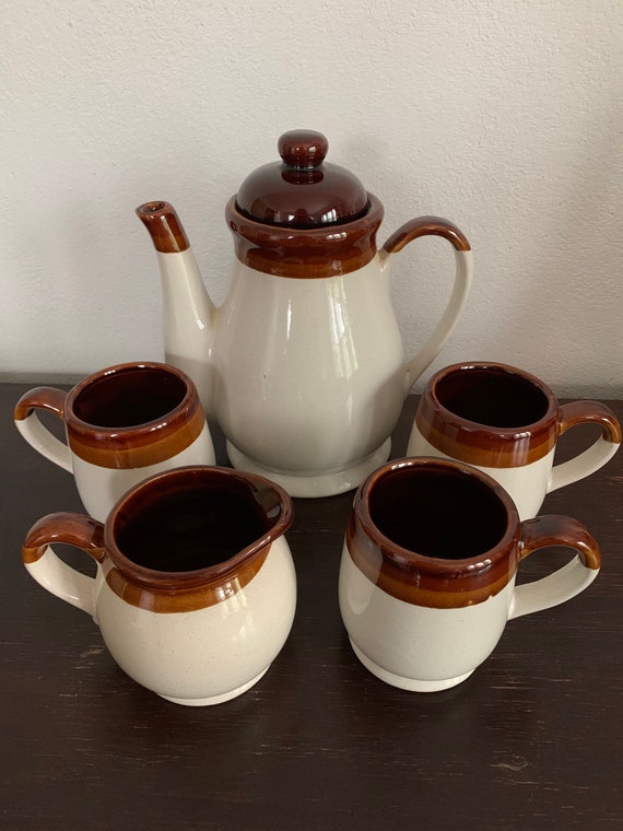 Brittany Stoneware Gailstyn-sutton Coffee Set Pot Creamer | Etsy