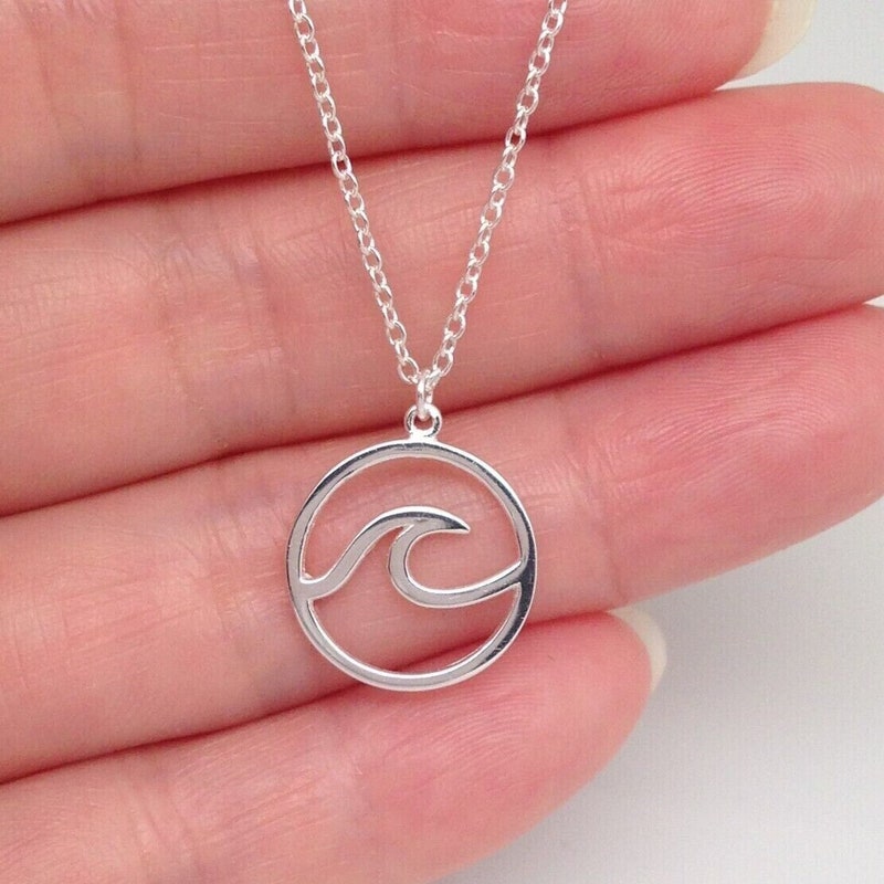 Wave Necklace - Etsy