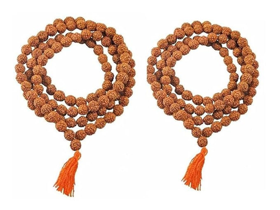 108 Beads Rudraksha Mala for Spiritual Harmony and Divine Connection ...