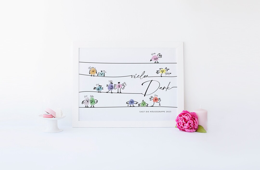 Poster Kindergarten Farewell, Fingerprint Poster Kindergarten, Farewell ...