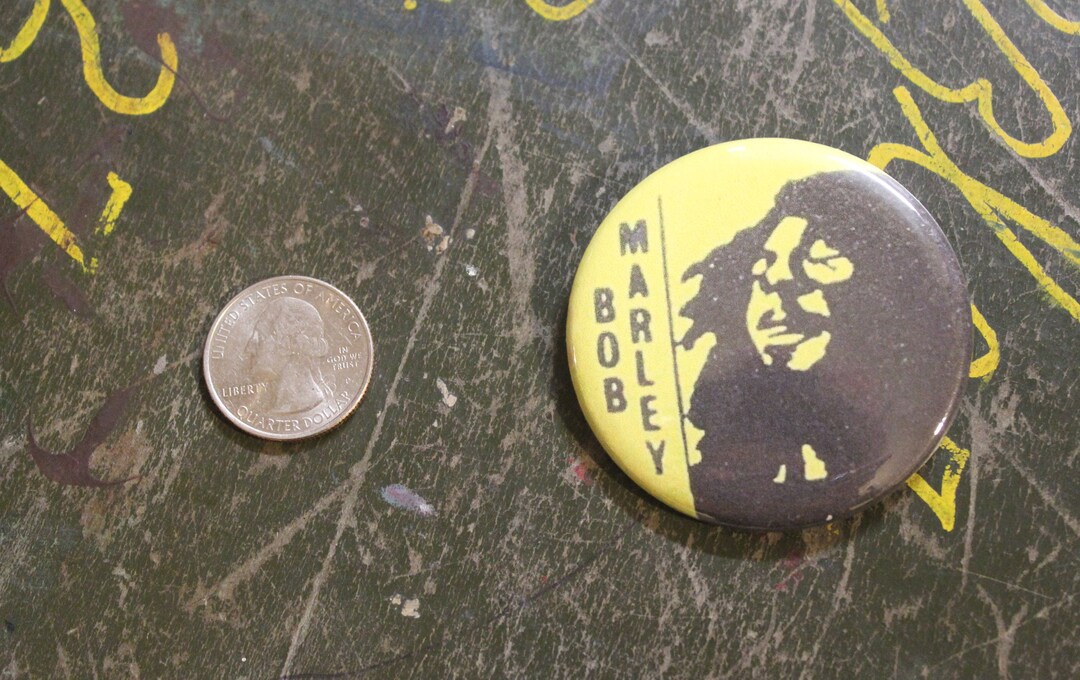 Bob Marley 2.25 Button Keychain Magnet Pin Badge Bob Marley & the ...