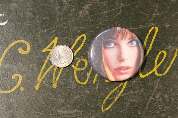 Jane Birkin 2.25 Button Keychain Magnet Pin Badge Ye-Ye | Etsy