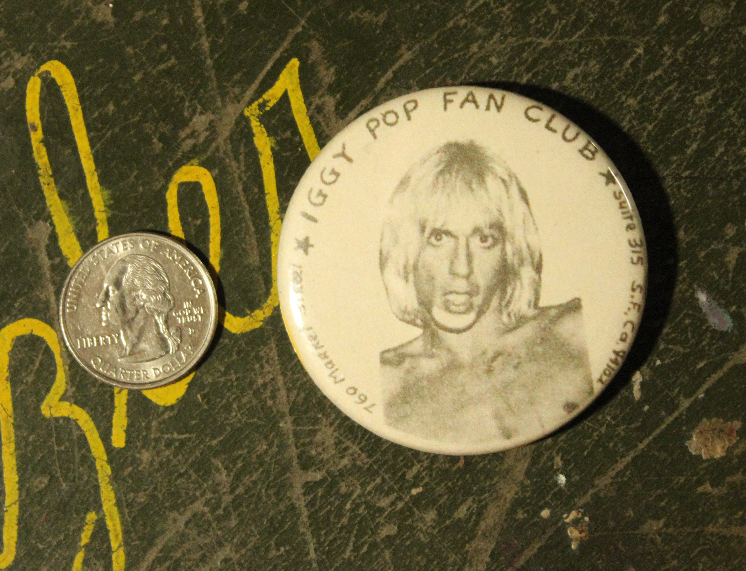 Iggy Pop 2.25 Button Keychain Fan Club the Stooges - Etsy