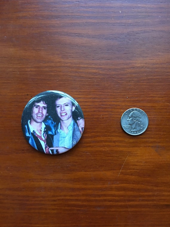 David Bowie Keith Richards 2.25 Button Keychain Magnet | Etsy