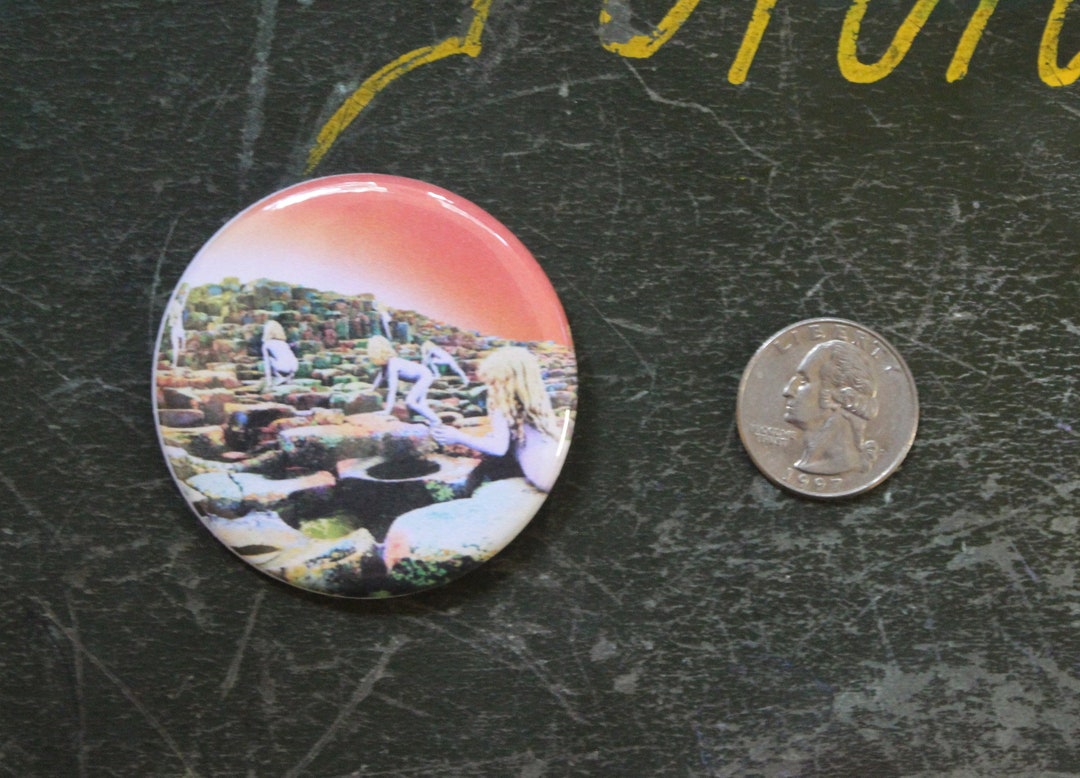 Led Zeppelin Houses of the Holy 2.25" Button Keychain Magnet Pin Badge ...
