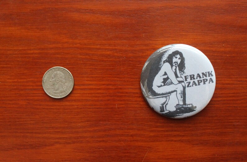 Frank Zappa 2.25 Button Keychain Toilet Phi Zappa Krappa | Etsy