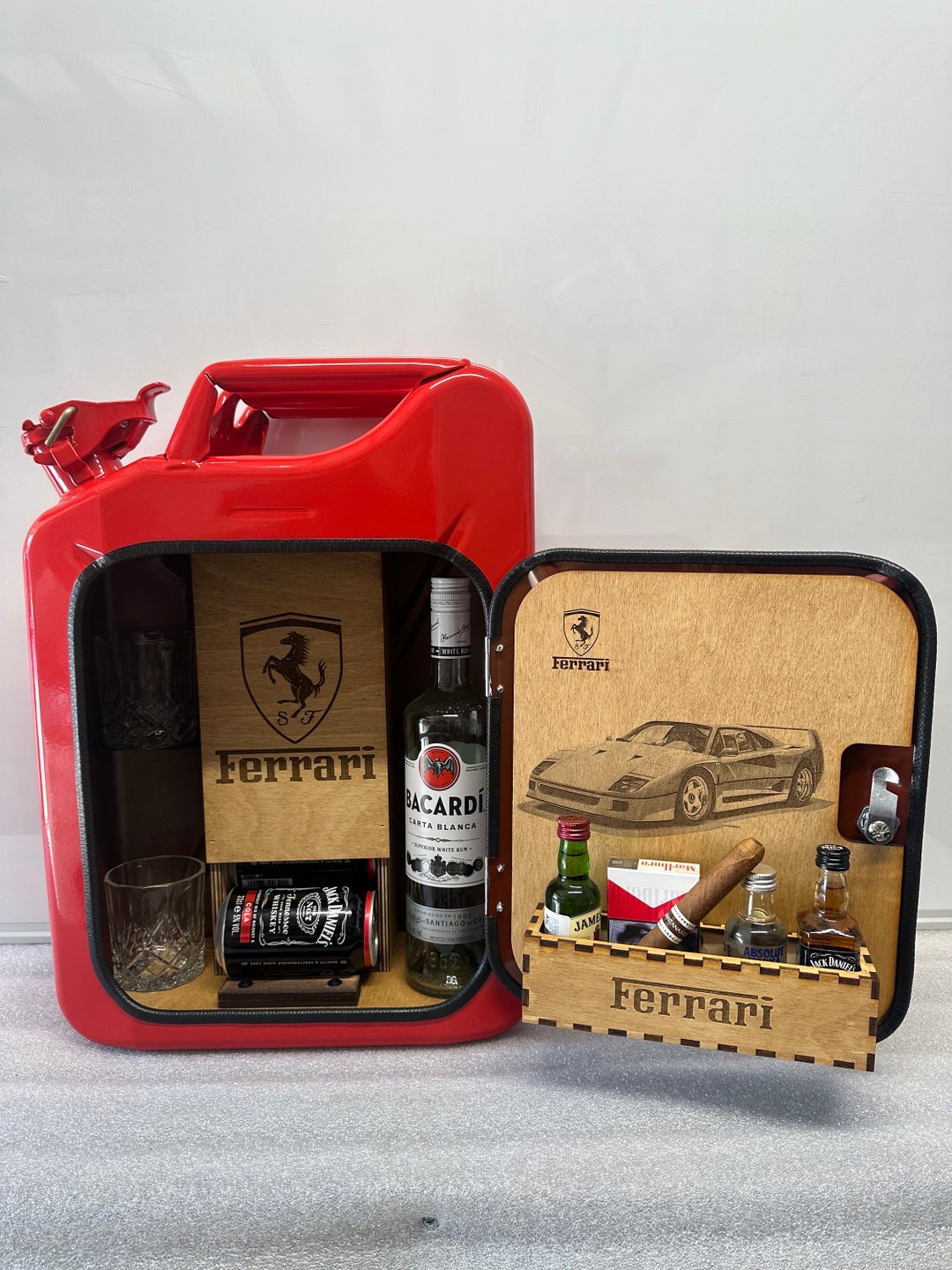 Ferrari Themed Jerry Can Mini Bar/display Unit/drink Cabinet/bottle ...