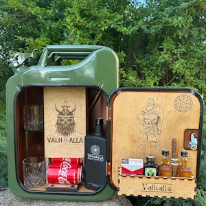 Viking… Valhalla Themed Jerry Can Mini Bar/display Unit/drink Cabinet ...
