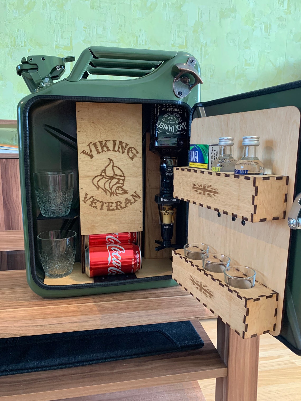 Jerry can mini bar Viking..Jerry can mini bar/Union Jack/Jack | Etsy