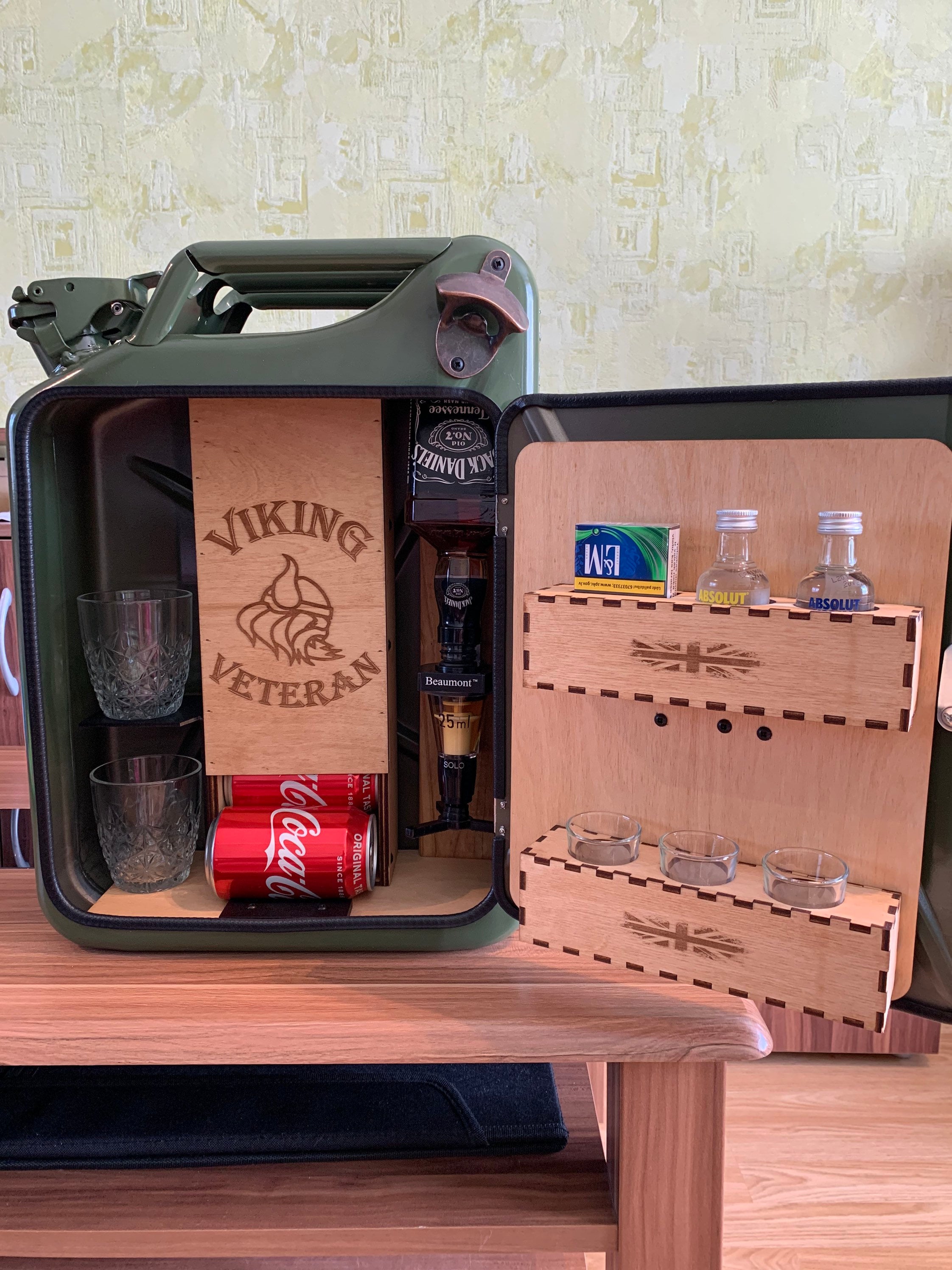 Jerry can mini bar Viking..Jerry can mini bar/Union Jack/Jack | Etsy
