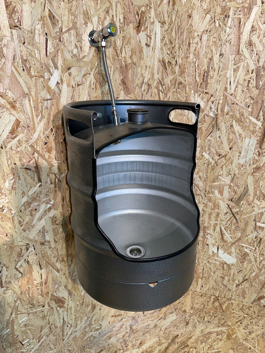 Beer Keg Urinals( Made From New Keg)… Powder Coated (antique Silver ...