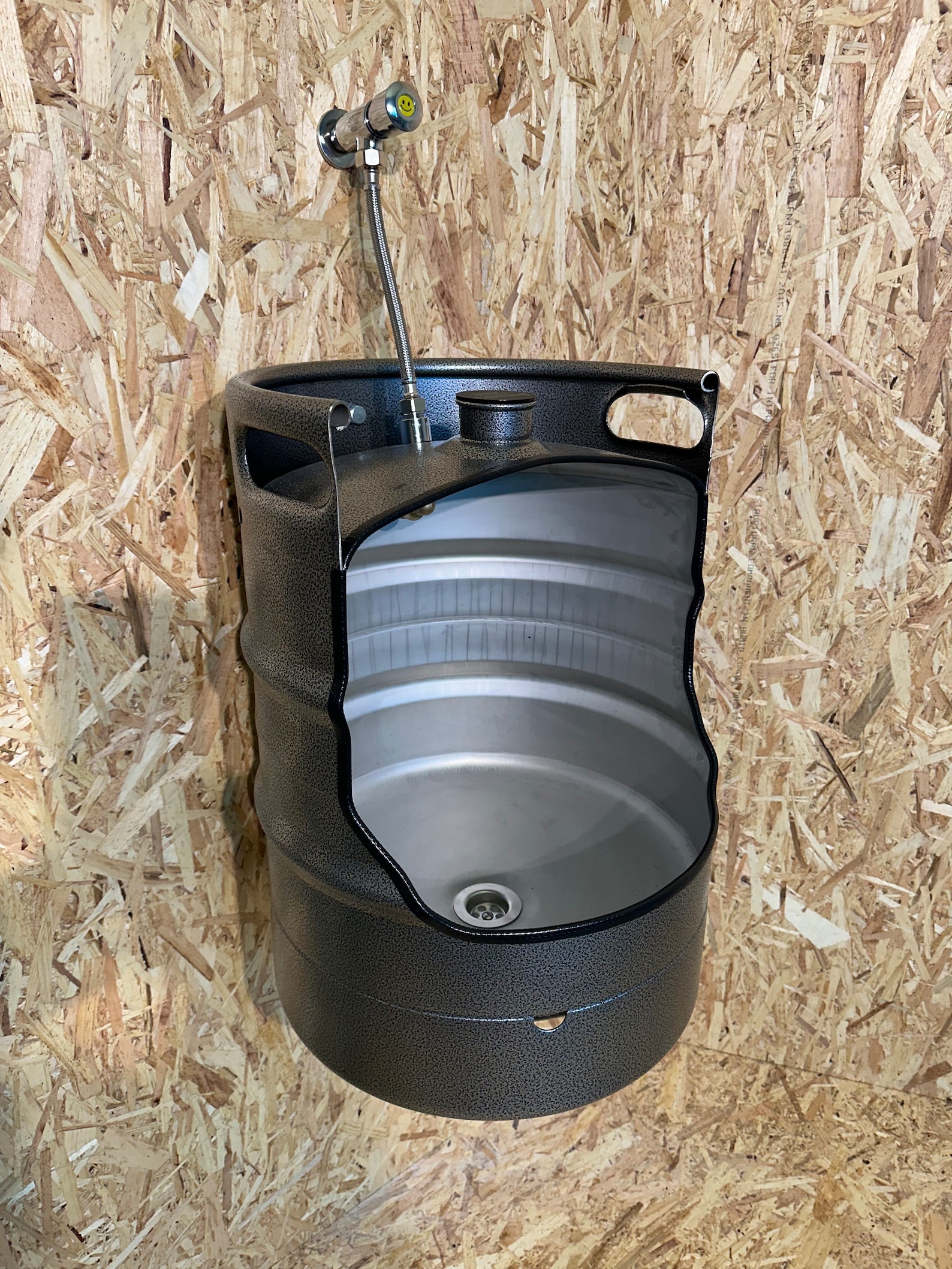 Beer Keg Urinals( Made From New Keg)… Powder Coated (antique Silver ...