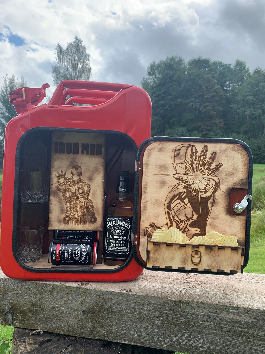Iron Man Jerry Can Mini Bar: Handmade Man Cave Gift - Etsy UK