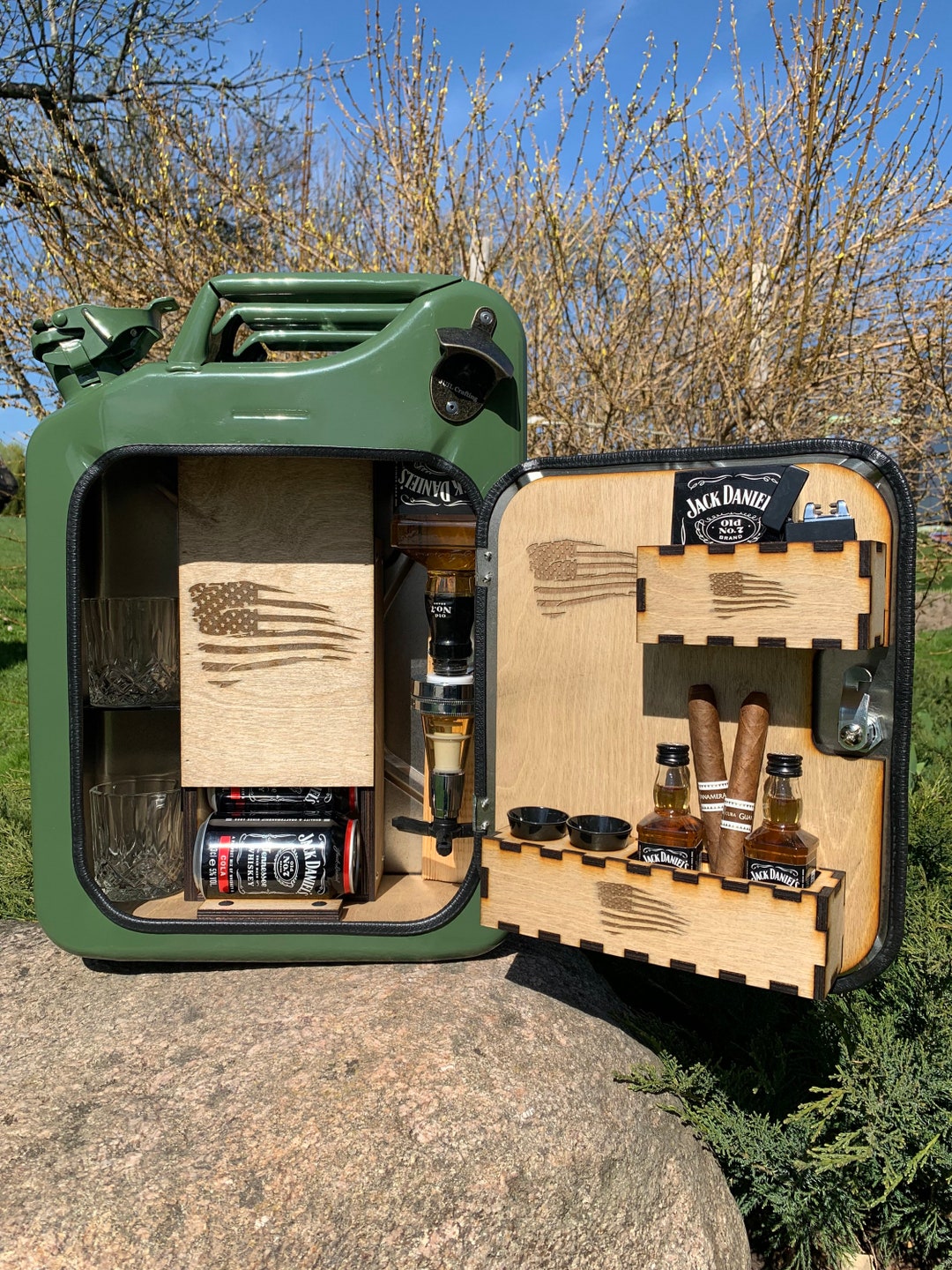 Drink Cabinet,bar...usa Theme. Jerry Can Mini Bar/union Jack/jack ...