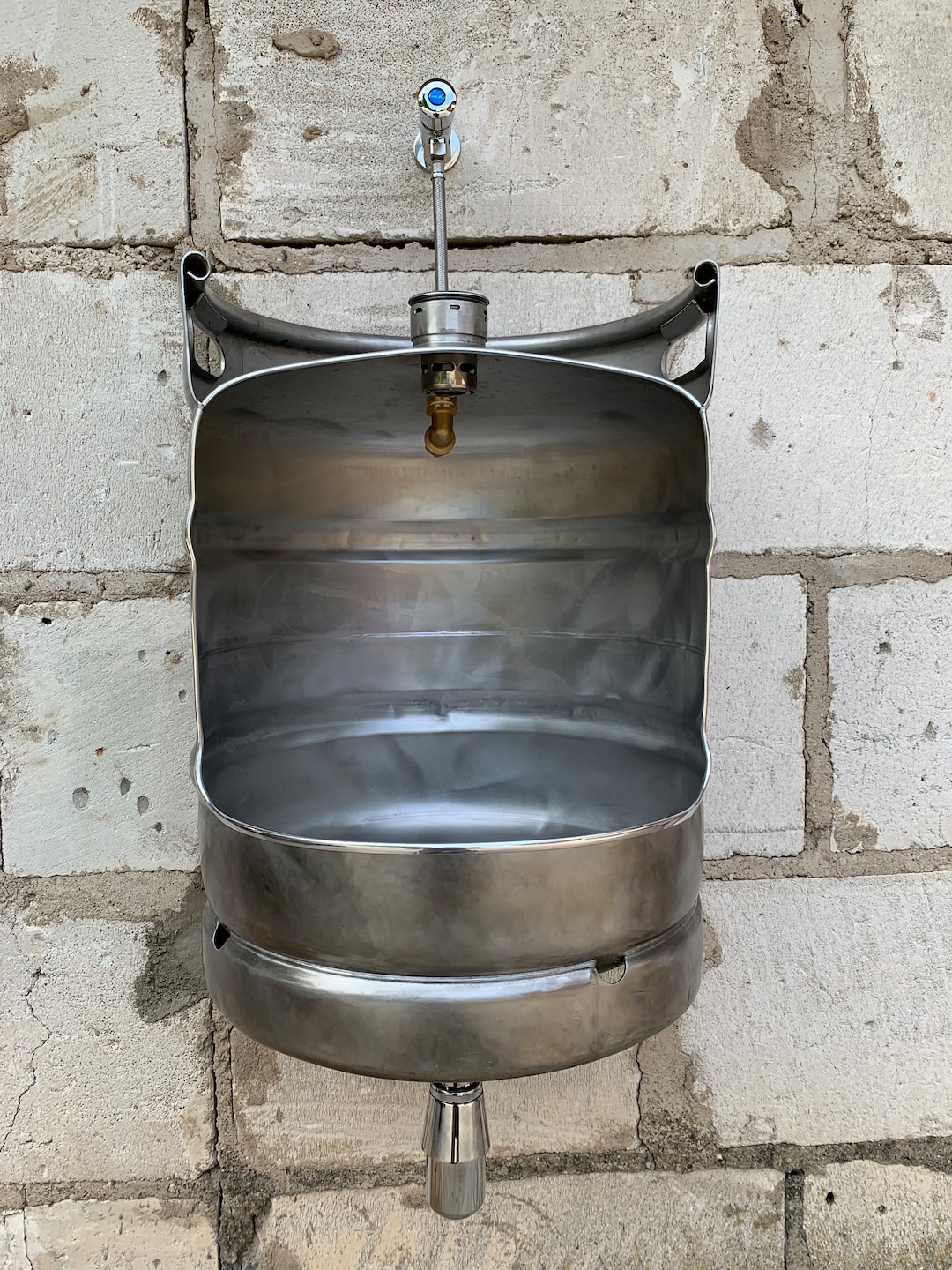 Beer Keg Urinal, Stainless Steel, Man Cave Decor - Etsy