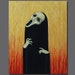 Pain - Original Abstract Portrait Oil Painting, Weird, Quirky Drawing ...