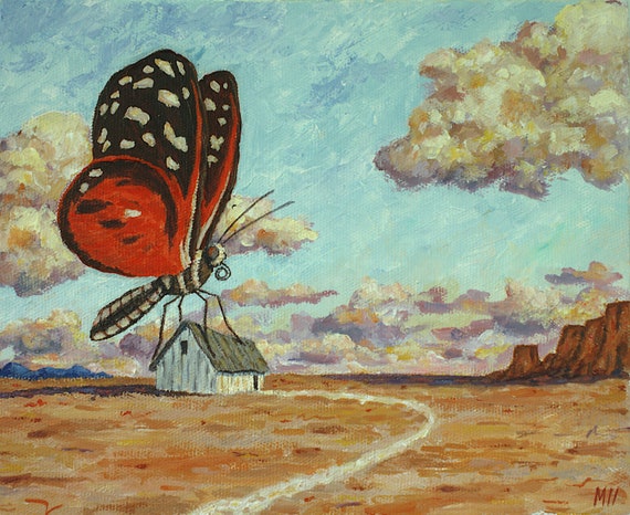 Custom Original Acrylic Paintig Surreal Art Insect Painting | Etsy