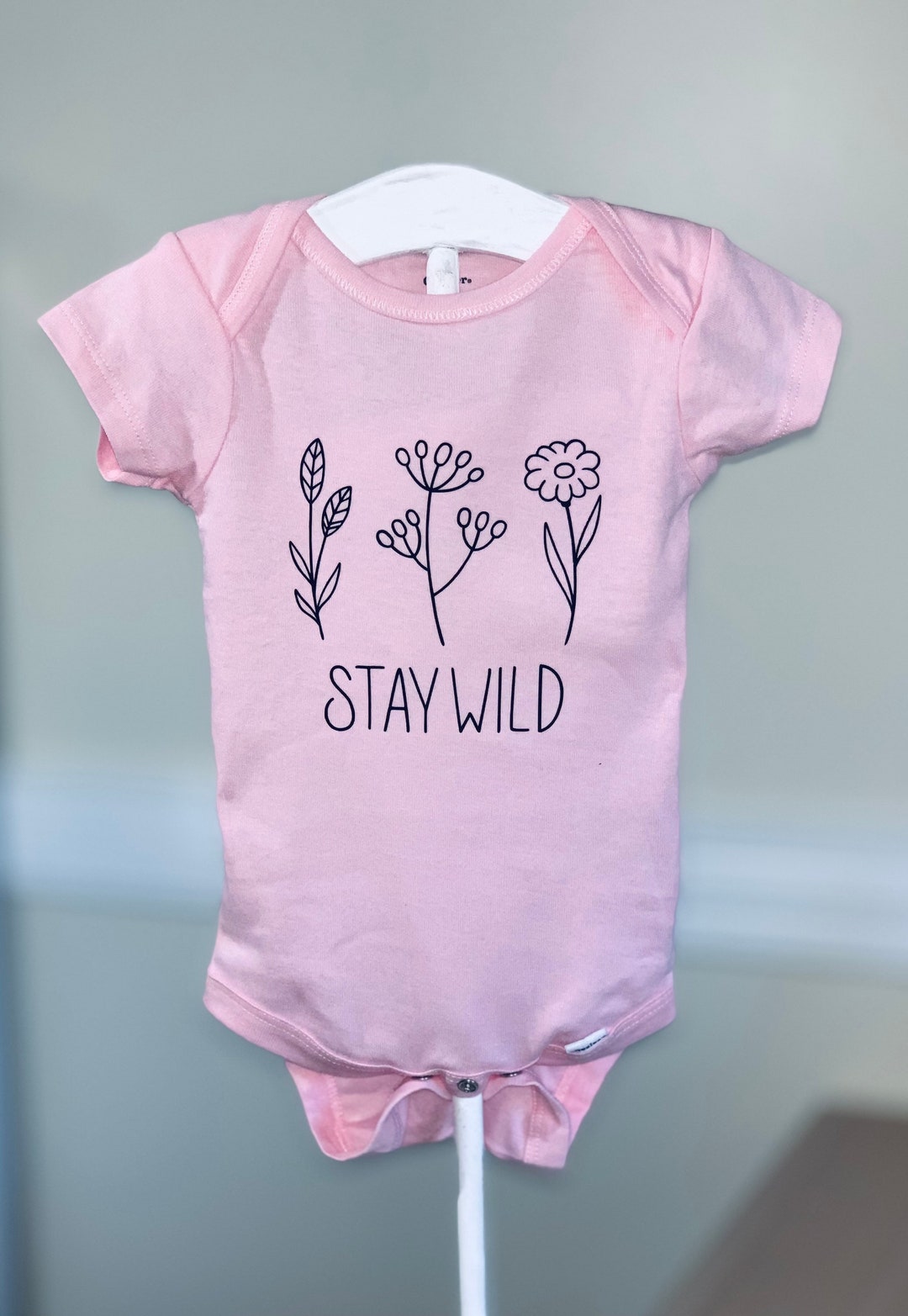 Stay Wild Outfit, Baby Girl, Baby Shower, Boho Baby, Modern, Farmhouse ...