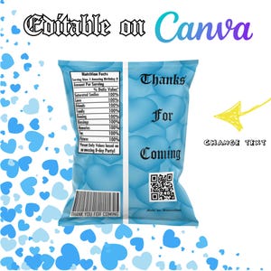 Homie Series Chip Bag, Cheetos Theme Party Favor, Editable Snack ...