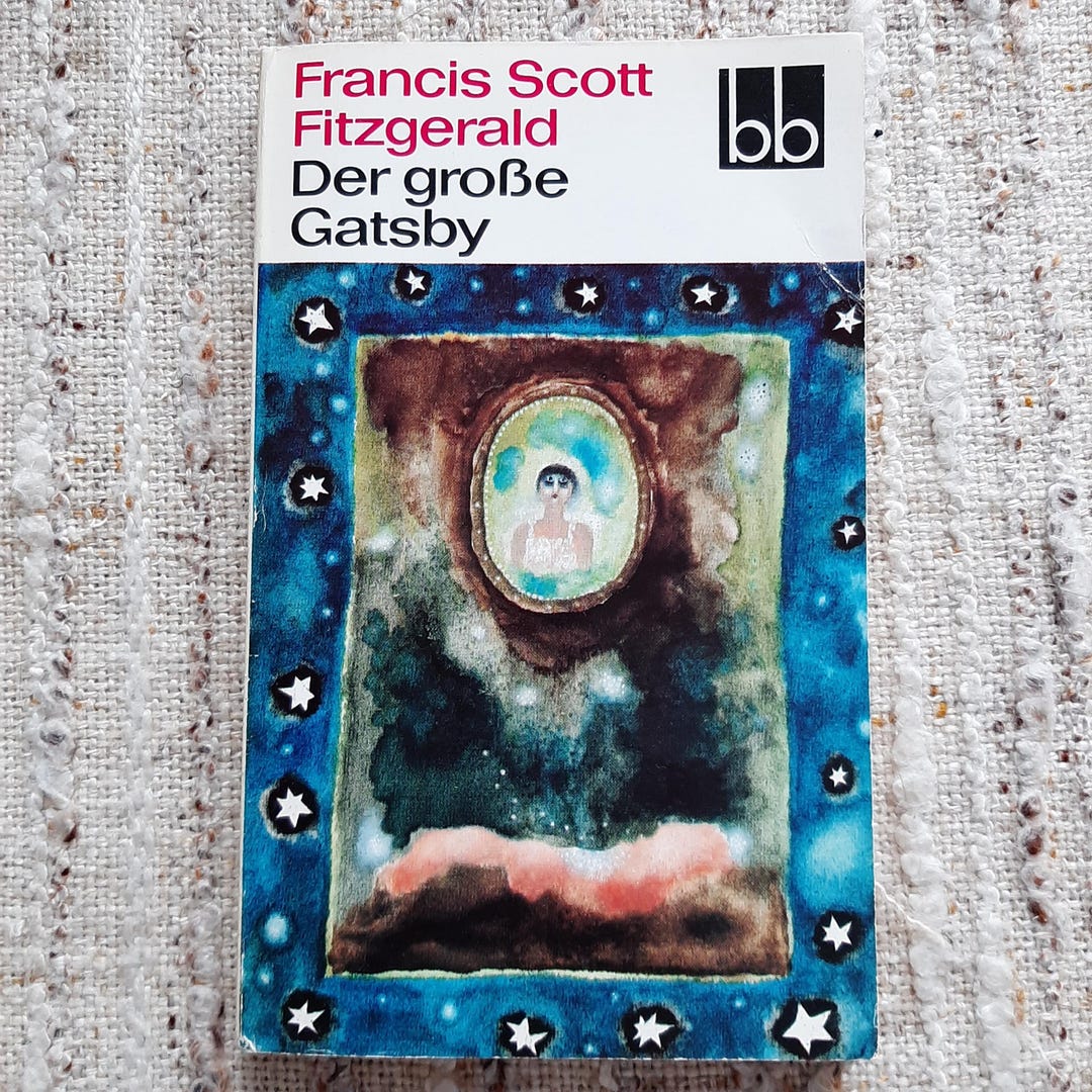 Livro alemão antigo: Der Grobe Gatsby, de Francis Scott Fitzgerald ...