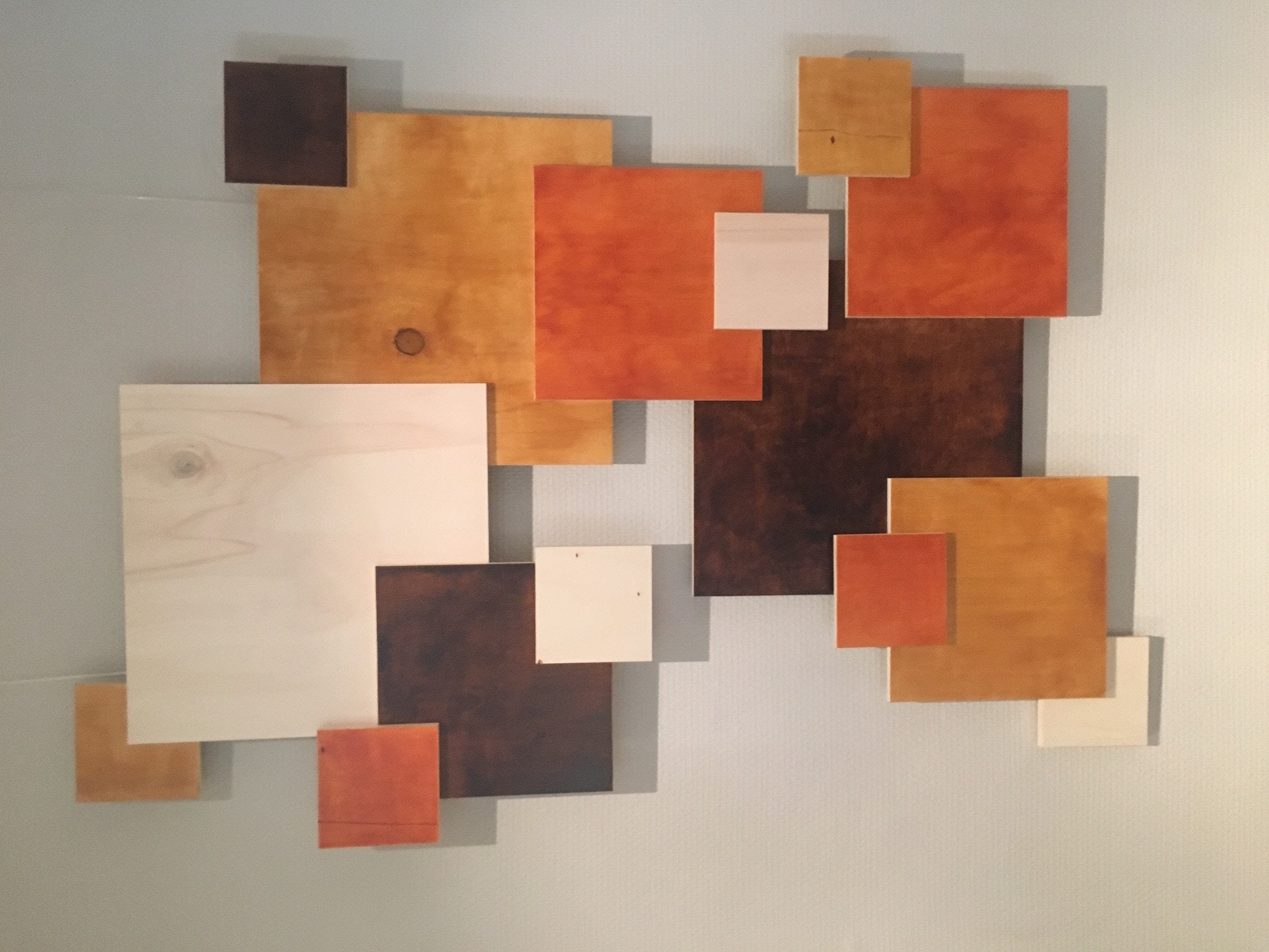 Wooden Squares Wall Art - Etsy